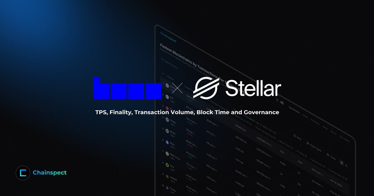 Base vs Stellar [TPS, Max TPS, Block Time] | Chainspect